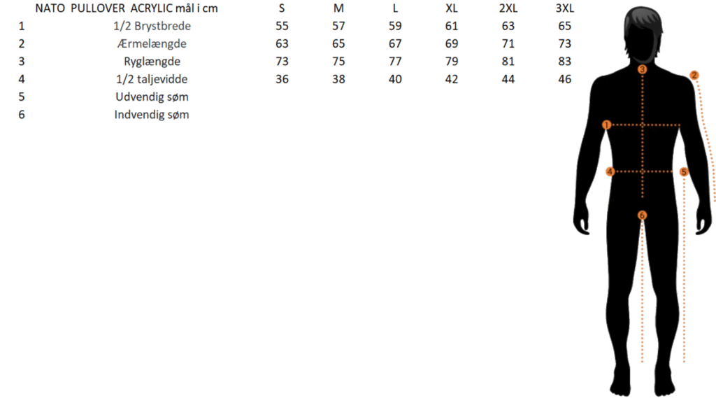 NATO PULLOVER | Sort, blå og gørn - S til XXXL hos VagtGear.dk
